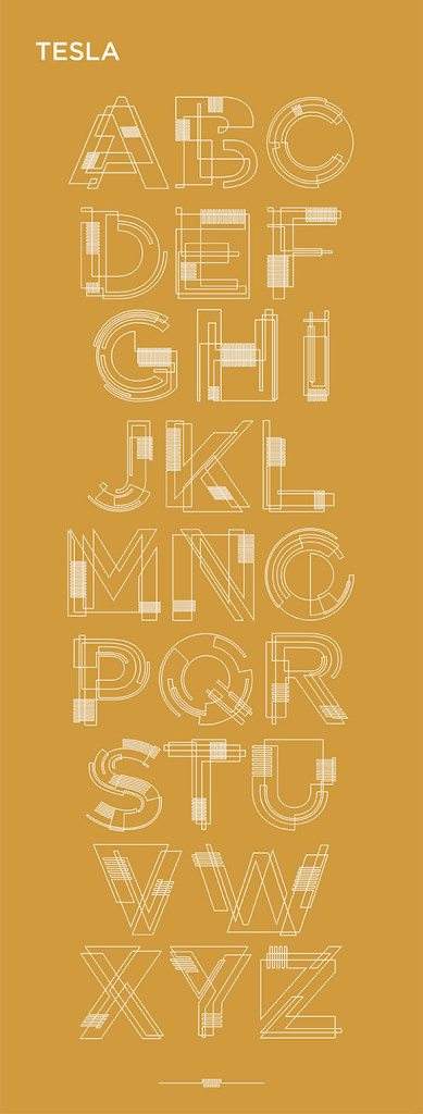Free Font Of The Day #84 - Tesla Font - Themes Awesome