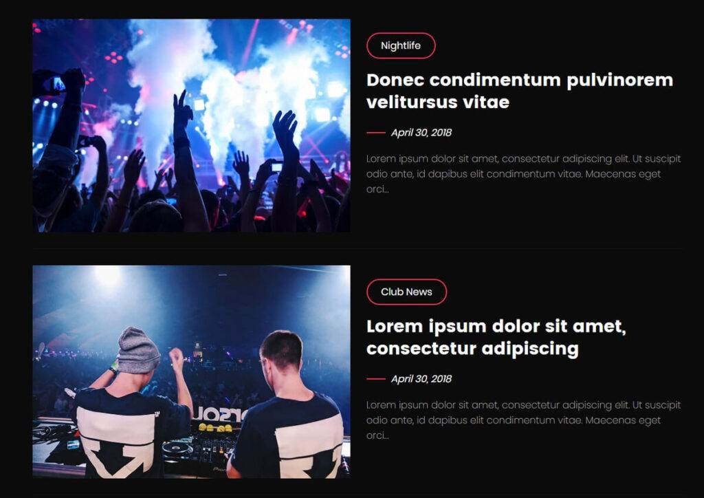 Best #1 Night Club WordPress Theme- Dugem